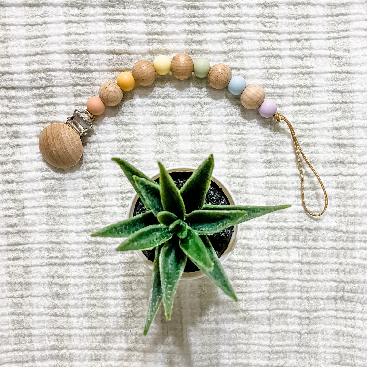 Rainbow Pacifier Clip – Crafting on Sunshine